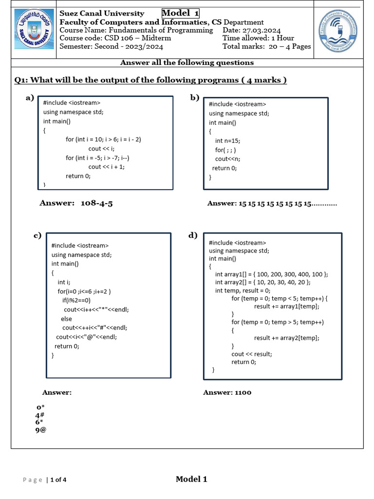 Exam_mid_programming | PDF