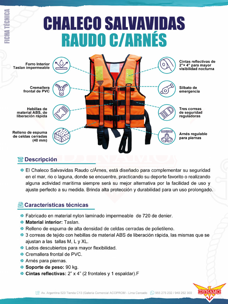 Ficha Técnica - Chaleco Raudo C-Arnés | PDF