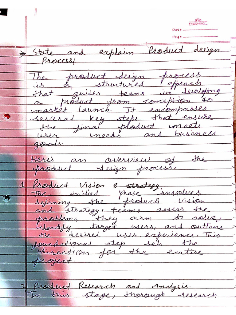 Process Of Product Design And Different Factors Affecting Product
