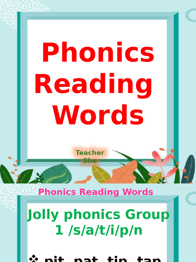 Phonics Reading Words | PDF