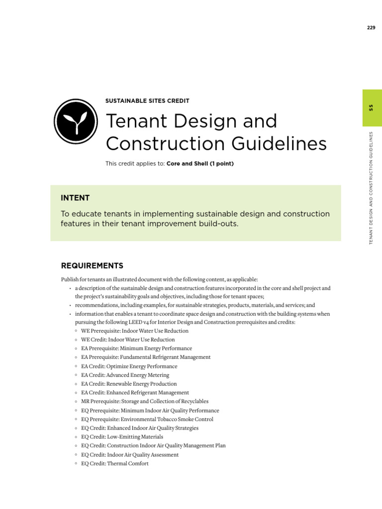 Tenant Guidelines - LEED | PDF