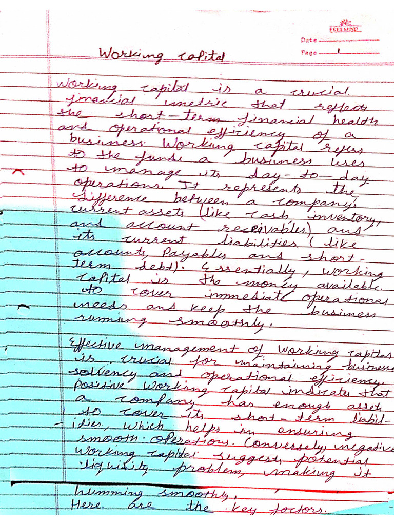 Working Capital, Factors Affecting Working Capital, Determinants of ...