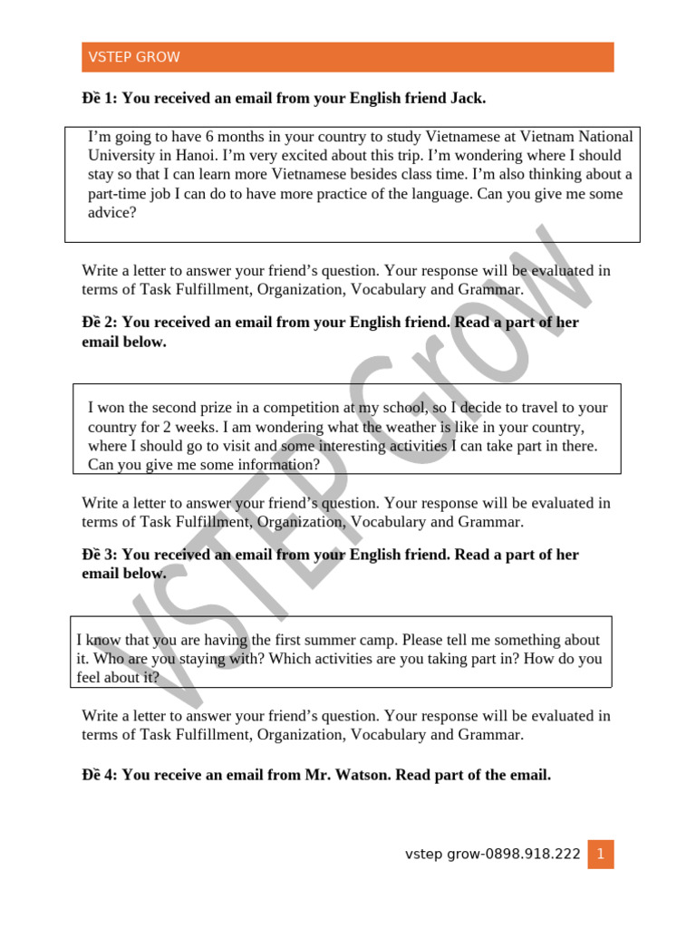 Bộ 50 đề Writing Task 1 | PDF
