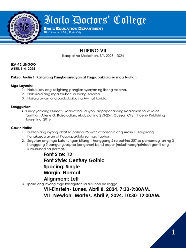 Filipino-7-Module-April-3-4-2024 | PDF