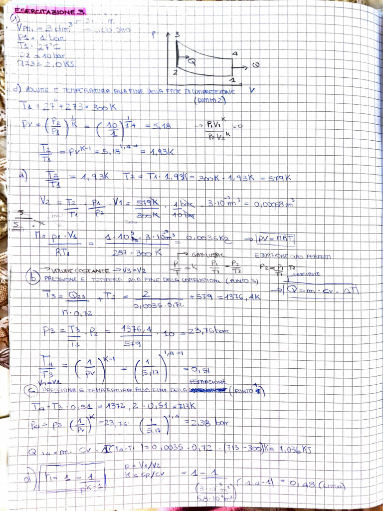Fisica Tecnica - Esercitazione 2 | PDF