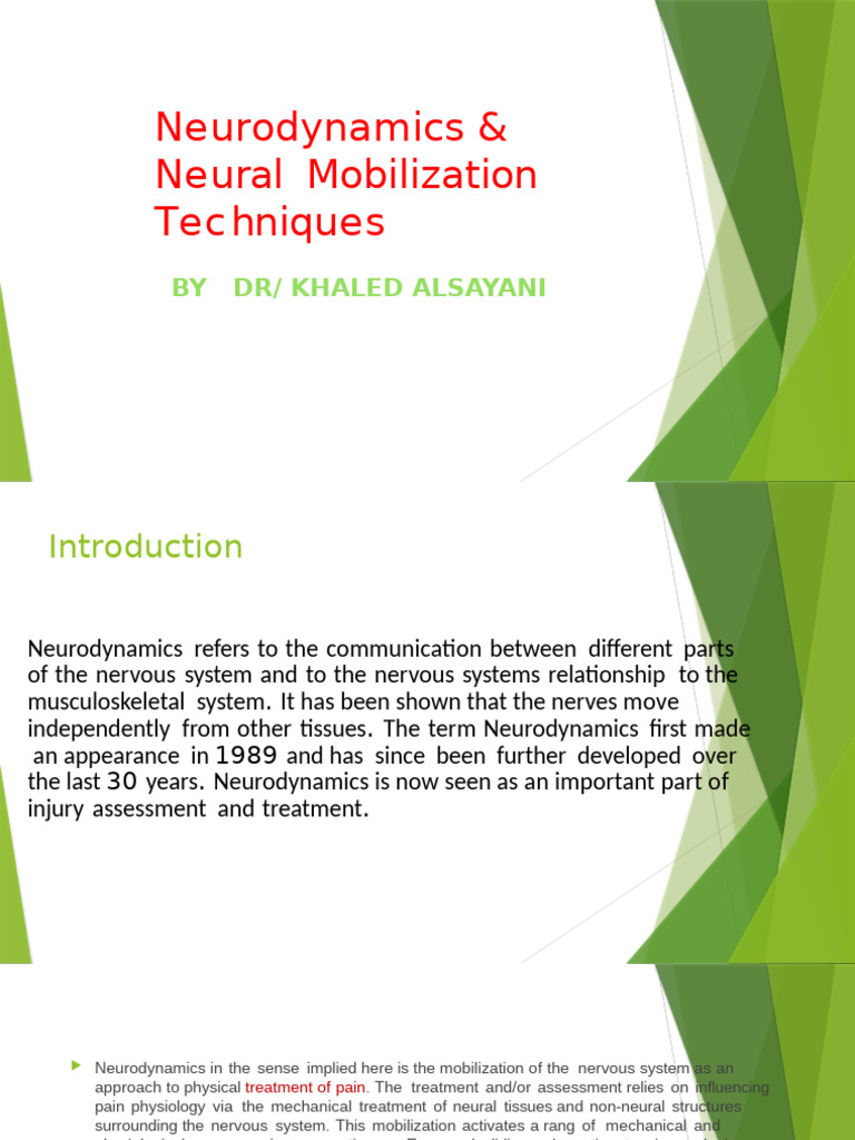 Neurodynamics & Neural Mobilization Techniques | PDF | Anatomical Terms ...