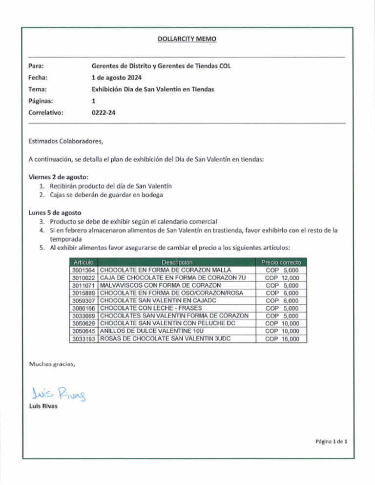 0222-24 Memo Dia de San Valentin COL 2024 | PDF