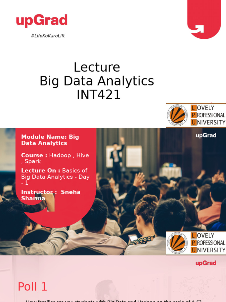 Big Data Analytics 0th Lecture | PDF | Apache Hadoop | Map Reduce