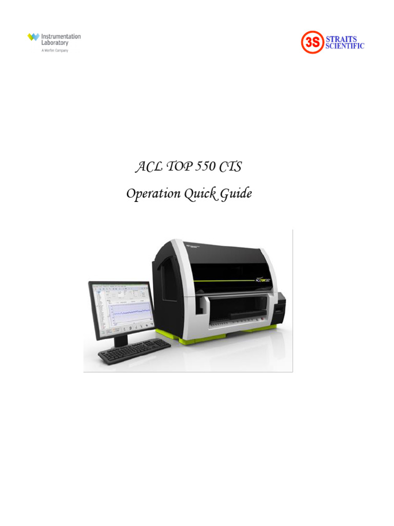 ACL TOP 550 Operation Quick Guide | PDF