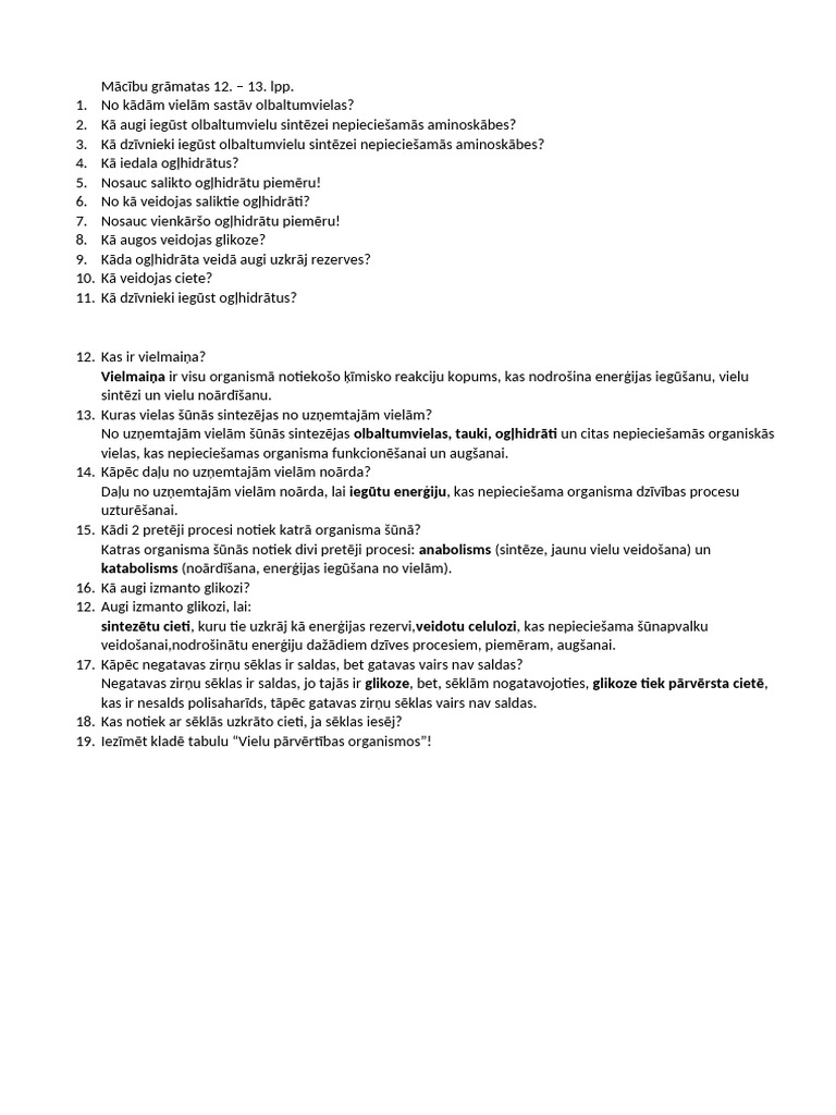 1 Jautājumi Par Grāmatas Tekstu 12 - 13 - LPP | PDF