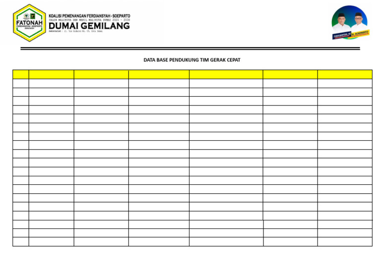 Data Base Pendukung Tim Gerak Cepat | PDF