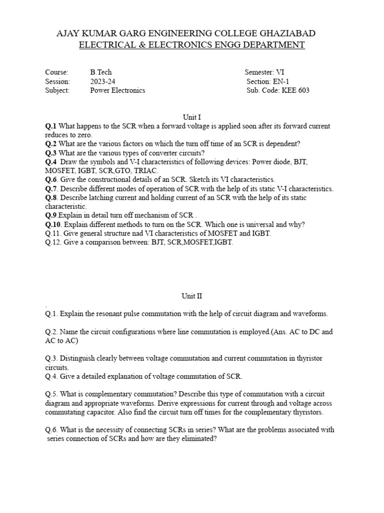 Model Questions | PDF