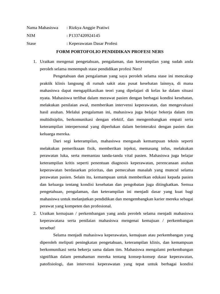 Portofolio KDP | PDF