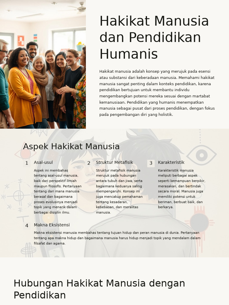 Hakikat Manusia Dan Pendidikan Humanis | PDF