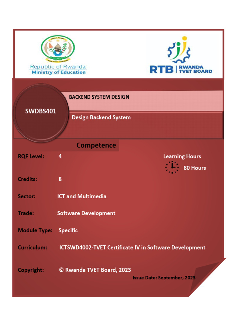 SWDBS401 - Backend System Design | PDF