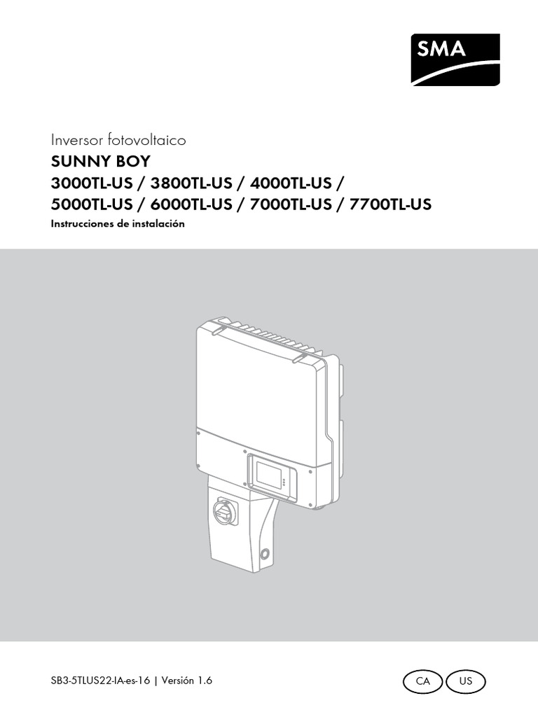 Sunny Boy 4000tl-Us | PDF