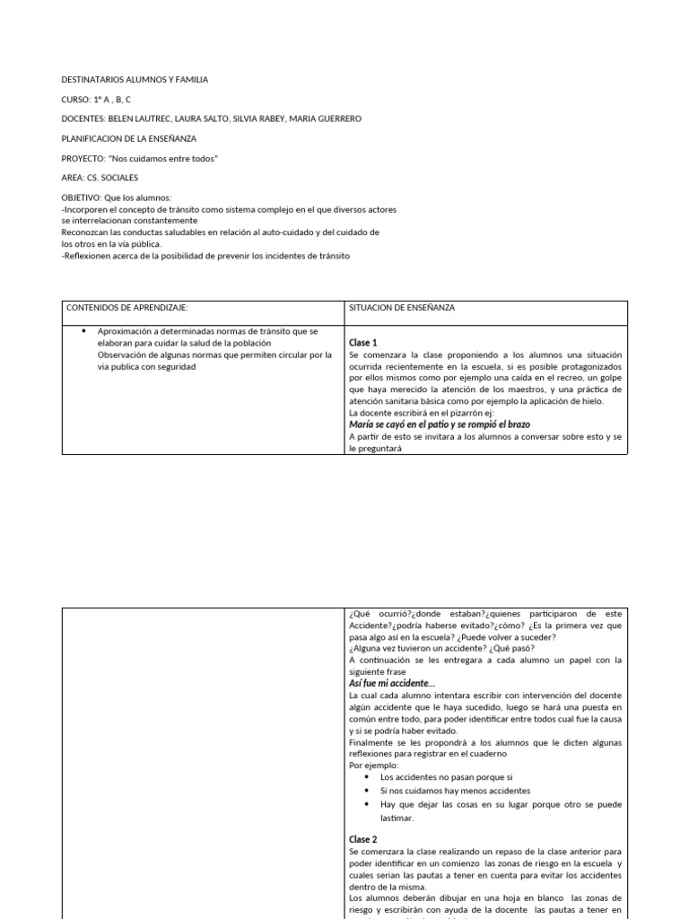 planificacion-de-sociales-primer-grado | PDF