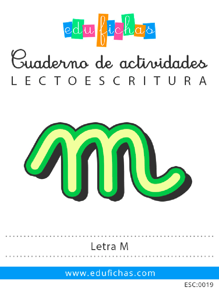 ESC0019 Letra M Lectoescritura Edufichas | PDF