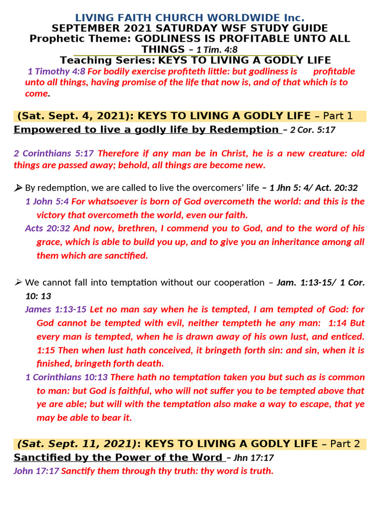 (With Script) Sept 2021 WSF Teaching Outline | PDF