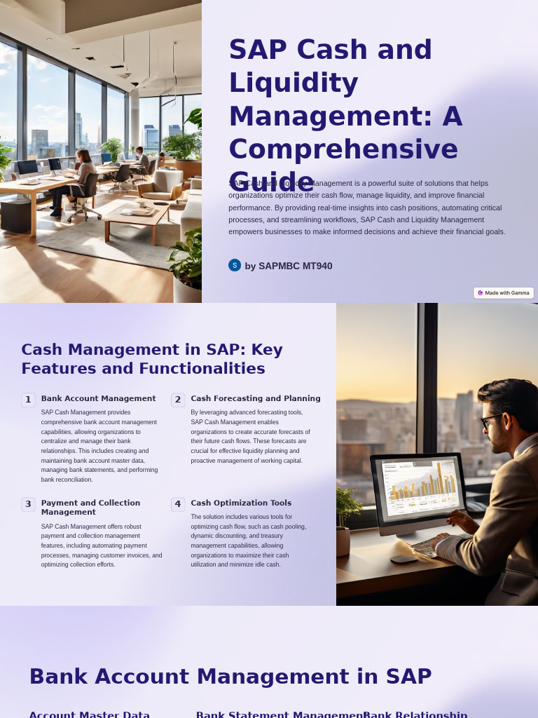 Adv - SAP Cash and Liquidity Management A Comprehensive Guide | PDF ...