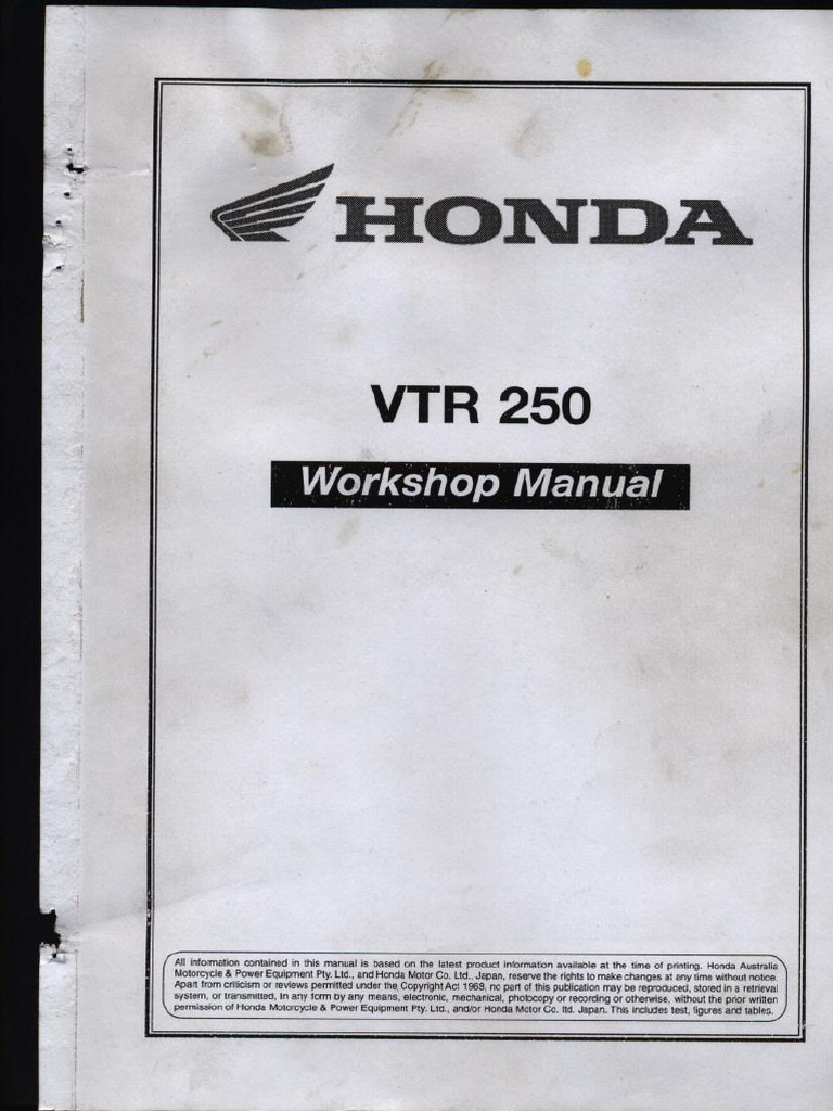 VTR 250 | PDF