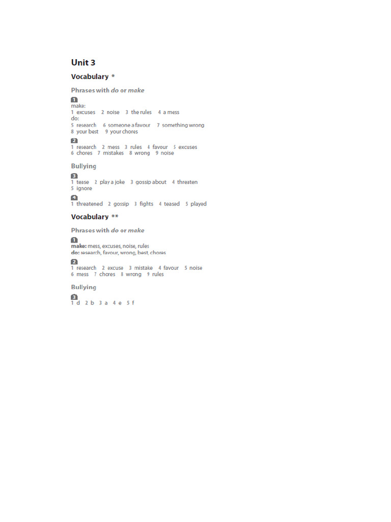 Answer Key Worksheets Aula Virtual 6 | PDF