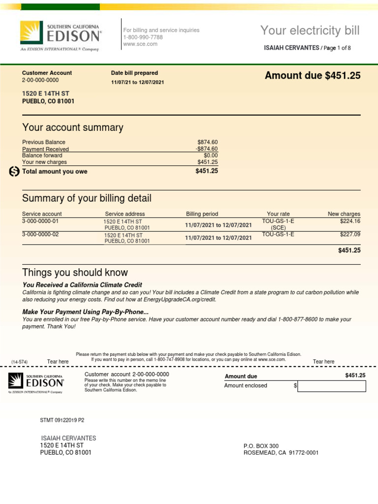 Utility bill | PDF