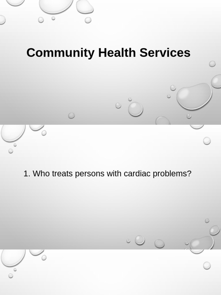 Community Services | PDF