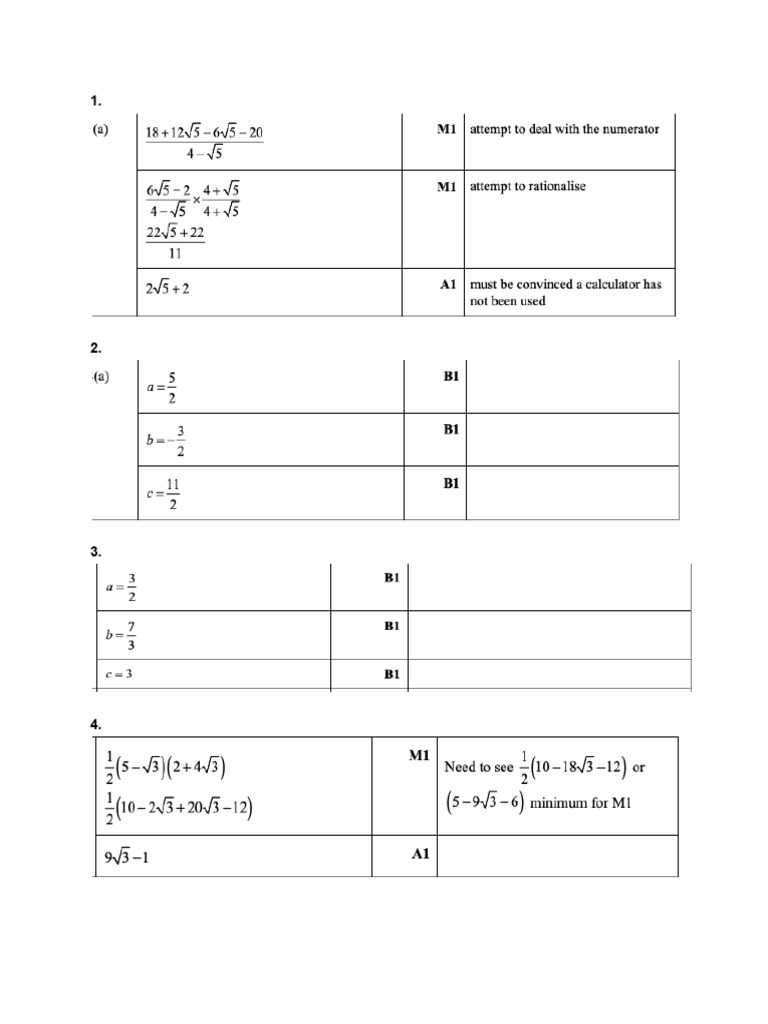 Indices and Surds Practice MS | PDF