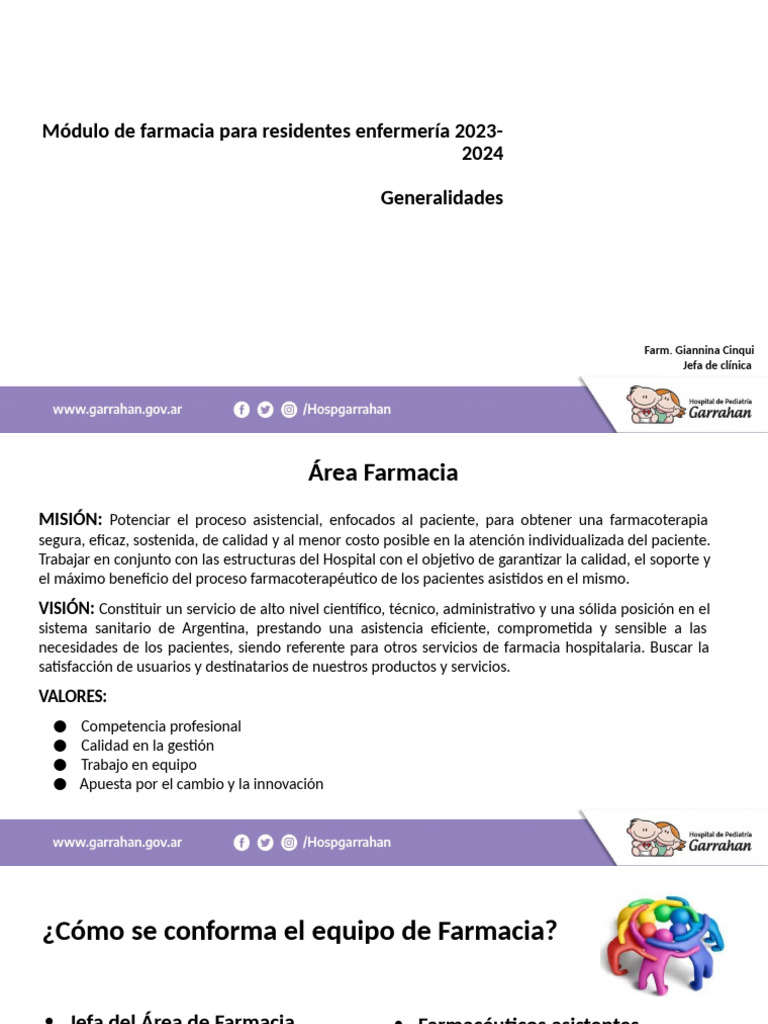 Generalidades - Farmac. Cinqui | PDF