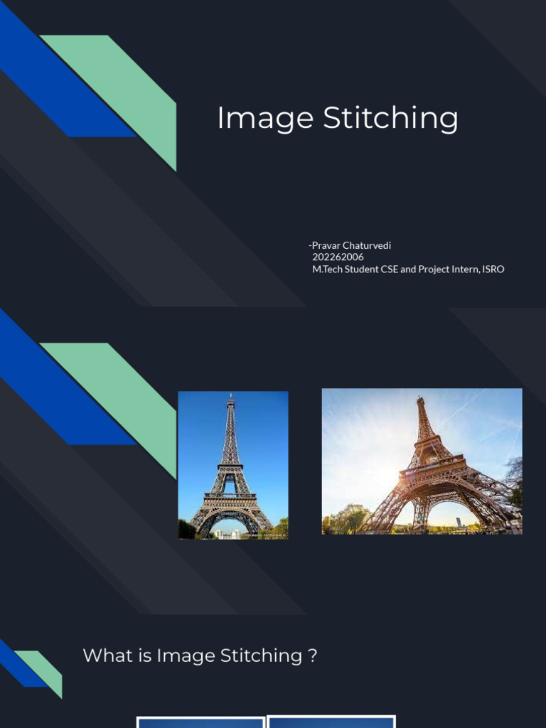 Image Stitching | PDF