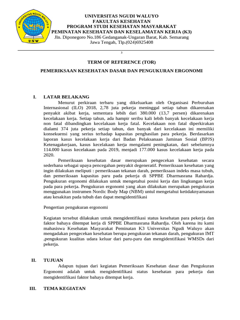 Term of Reference | PDF