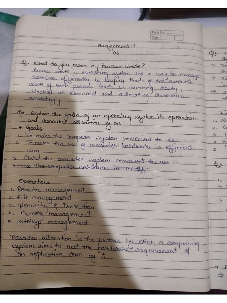 OS Assignment 1 | PDF