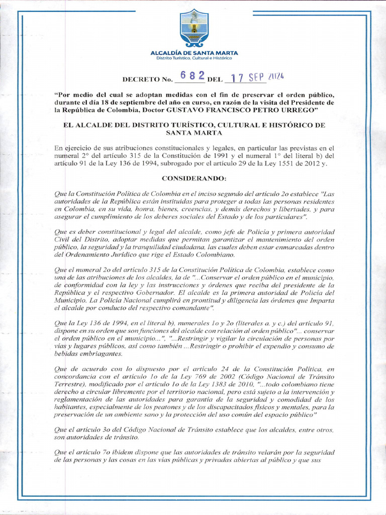 Decreto No. 682 | PDF