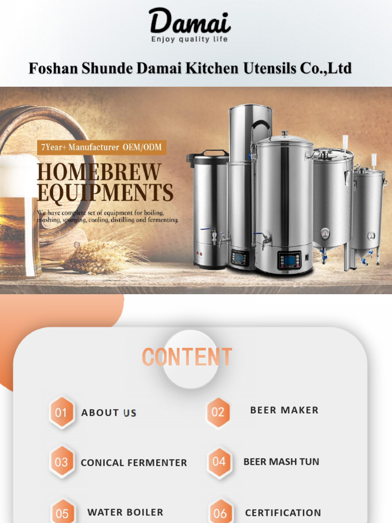 2022 Product Catalog - Foshan Damai Equiment | PDF