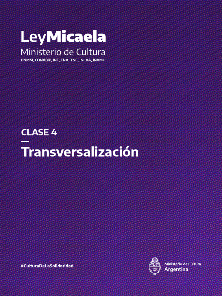 Cuadernillo N°4 - Ley Micaela 7° Cohorte | PDF