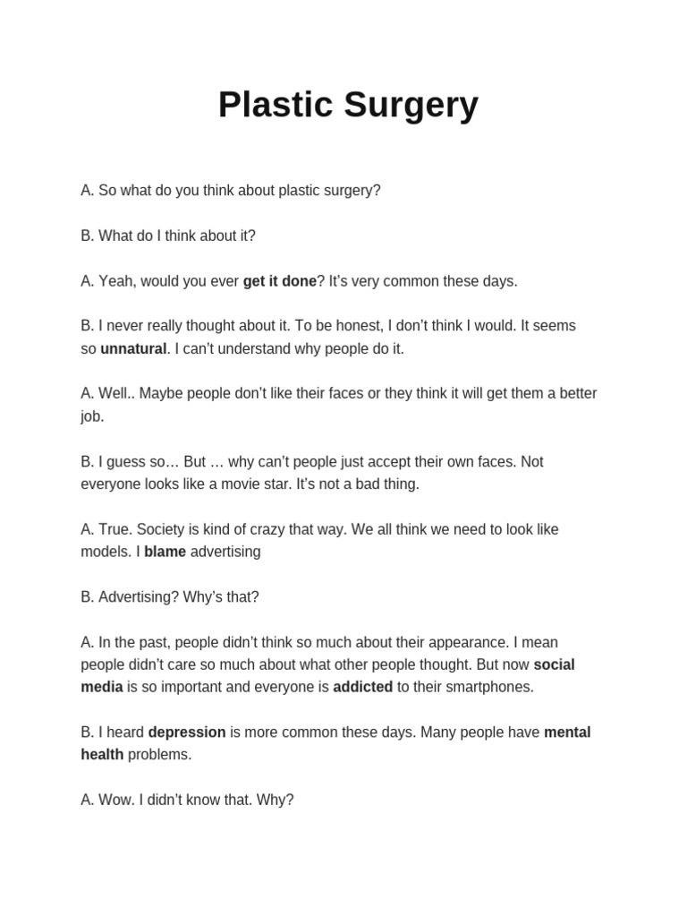 Plastic Surgery | PDF