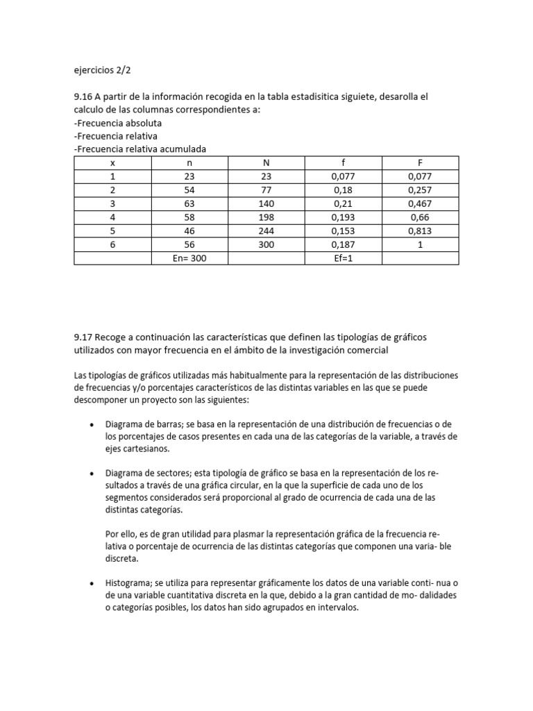 Ejercicios 2-2 | PDF