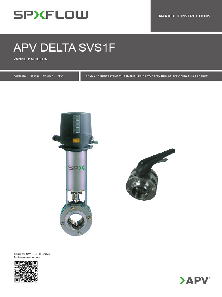 Apv Valves svs1f FR | PDF