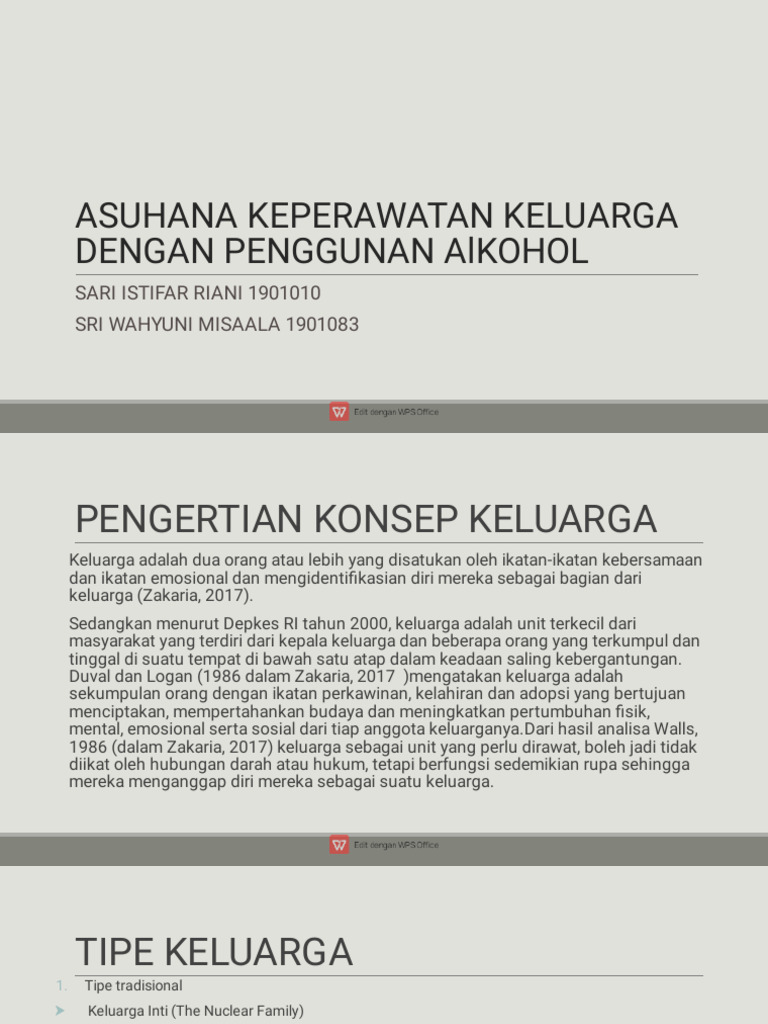 Kel.8 - Askep Keluarga Dengan Penggunaan Alkohol | PDF