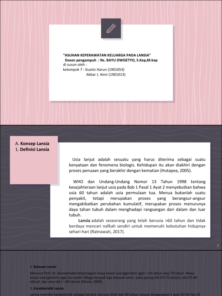 PPT Kel.7 - Askep Keluarga Pada Lansia | PDF