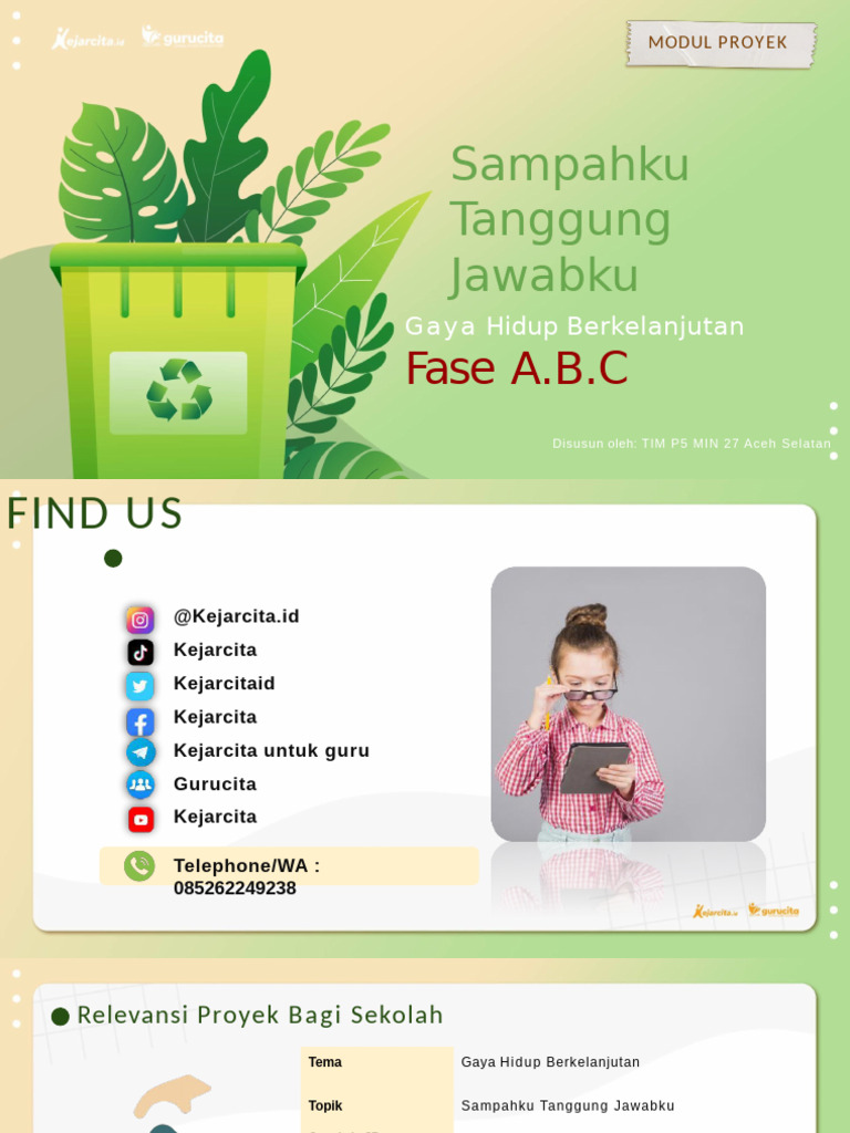 Modul Projek Gaya Hidup Berkelanjutan - Sampahku Tanggung Jawabku | PDF Modul Projek Gaya Hidup Berkelanjutan - Sampahku Tanggung Jawabku | PDF