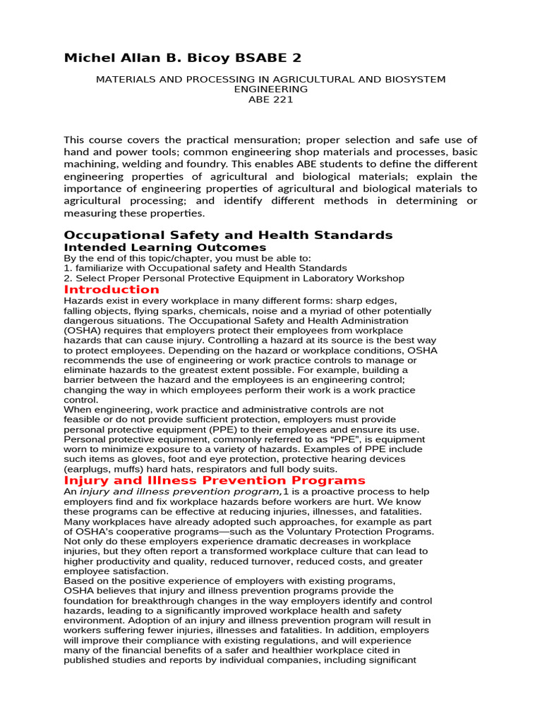 Bicoy, Allan. Abe221 | PDF