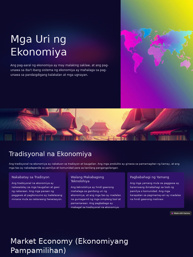 Mga Uri NG Ekonomiya | PDF