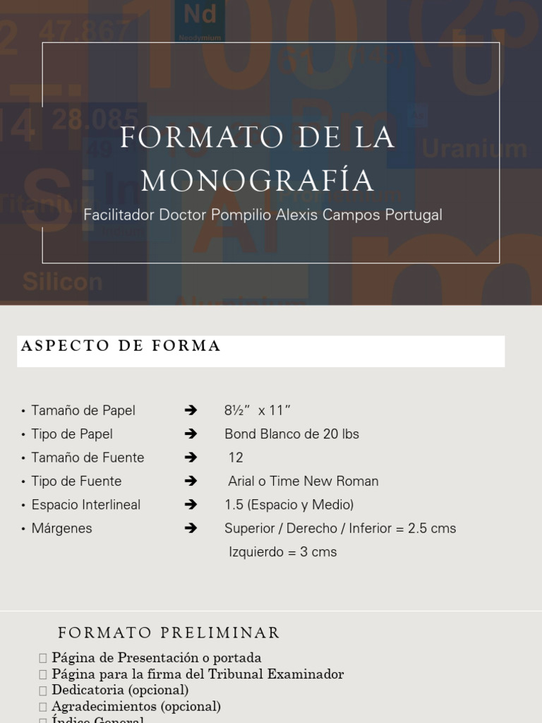 Formato de La Monografía | PDF | Estadísticas | Estudios de idiomas ...