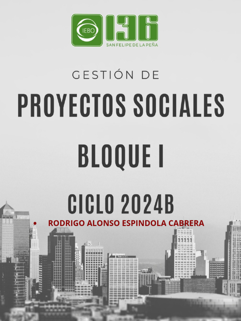 Gestion de Proyectos Sociales. | PDF | Educación de la primera infancia | Planificación