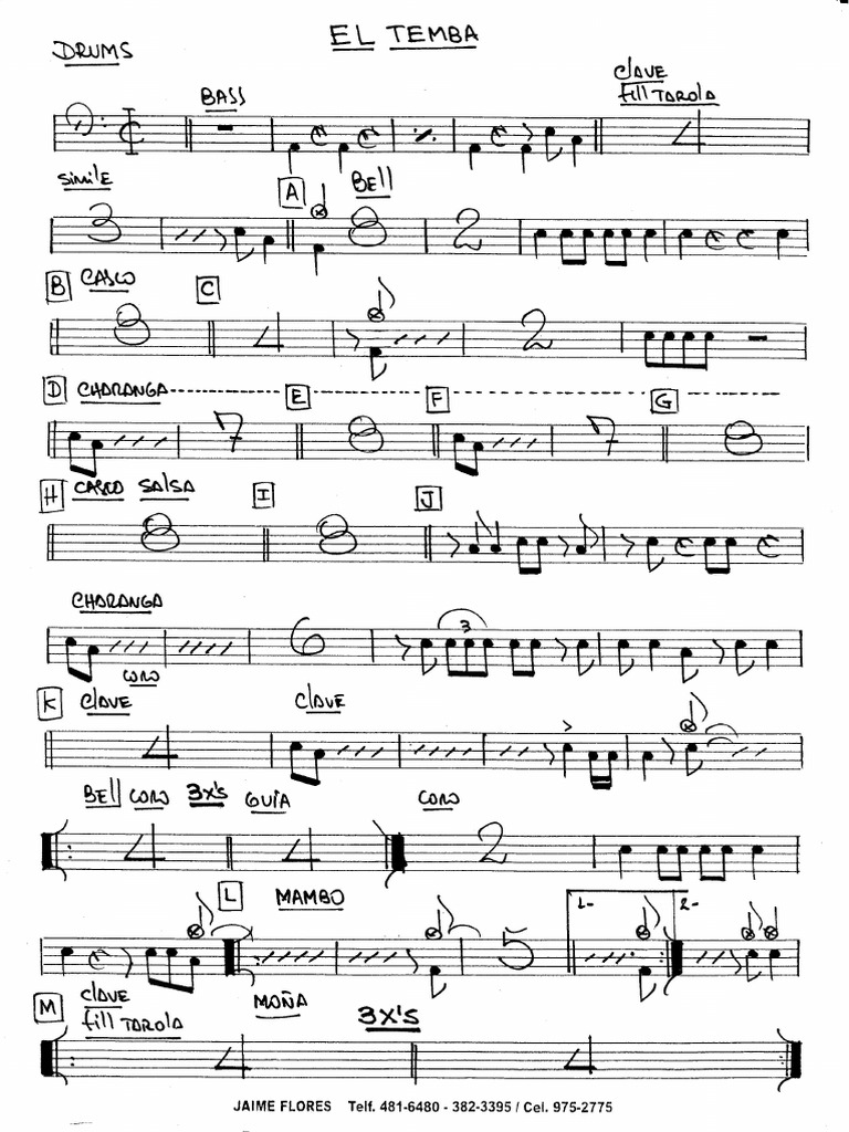 El Temba - Drums | PDF