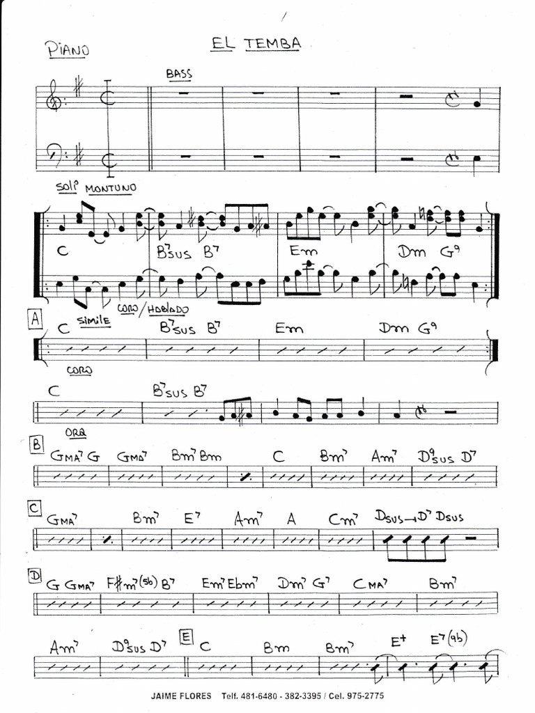 El Temba - Piano | PDF