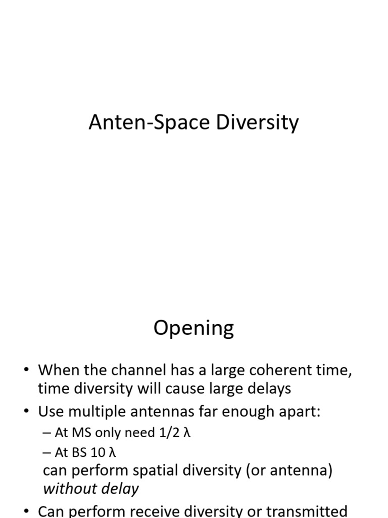 U5-Anten-Space Diversity | PDF