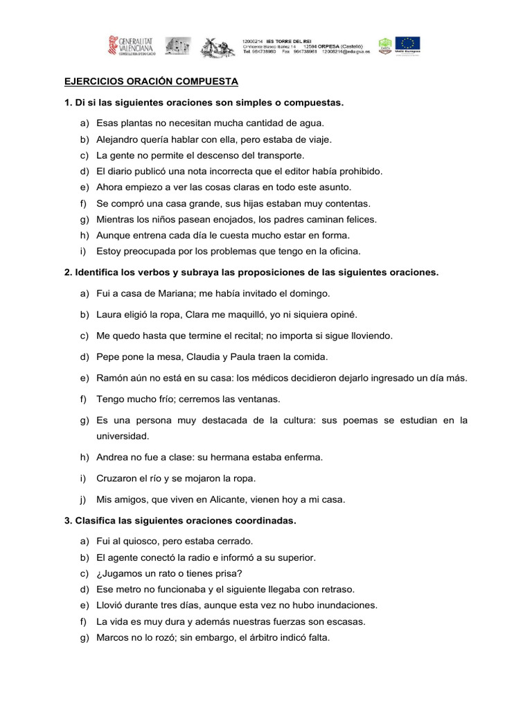 Ficha Sintaxis 2 | PDF